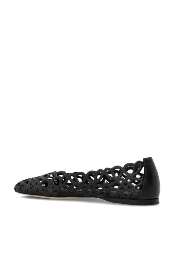 Loewe Petal Leather Ballerinas