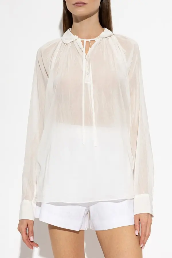 FORTE_FORTE Transparent Top - White
