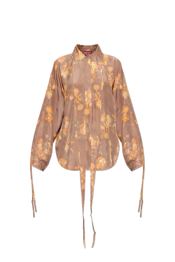 DIESEL® Silk Shirt ‘c-allas-t1 - Orange