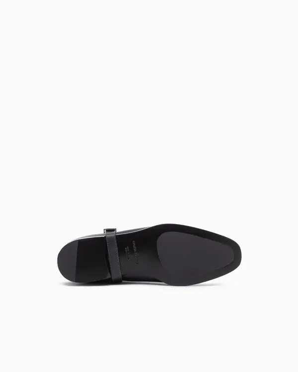 Giorgio Armani Boots In Leather With Rubber Details