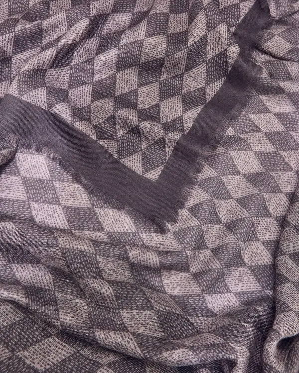 Giorgio Armani Foulard Printed In Wool Cashmere And Silk