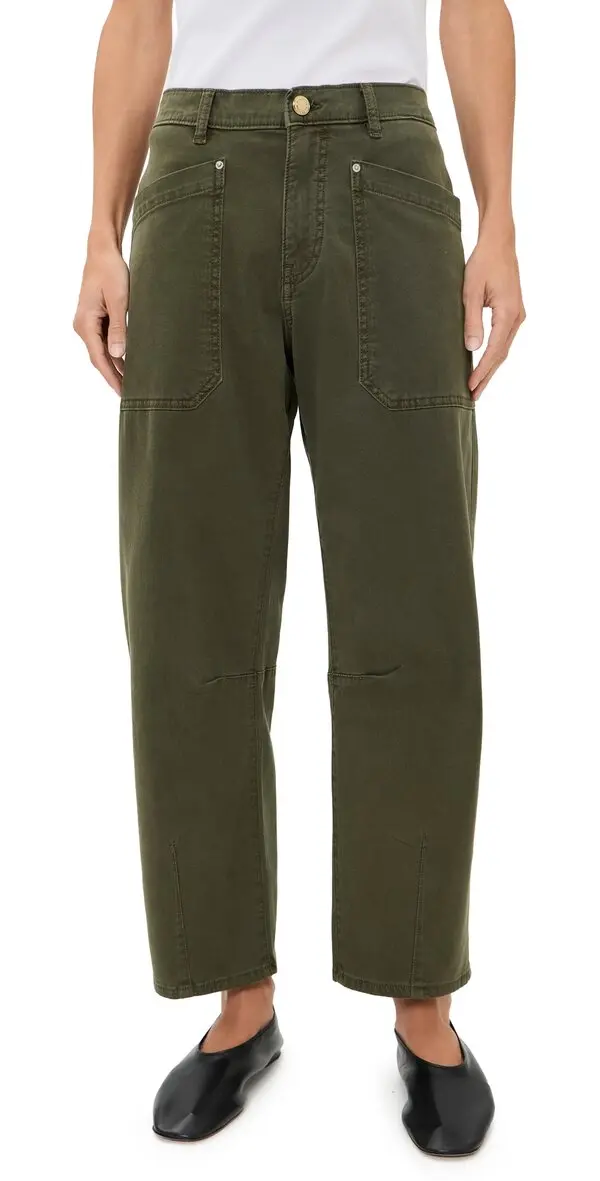 DL1961 Bilie Easy Barrel Petite High Rise Ankle Pants