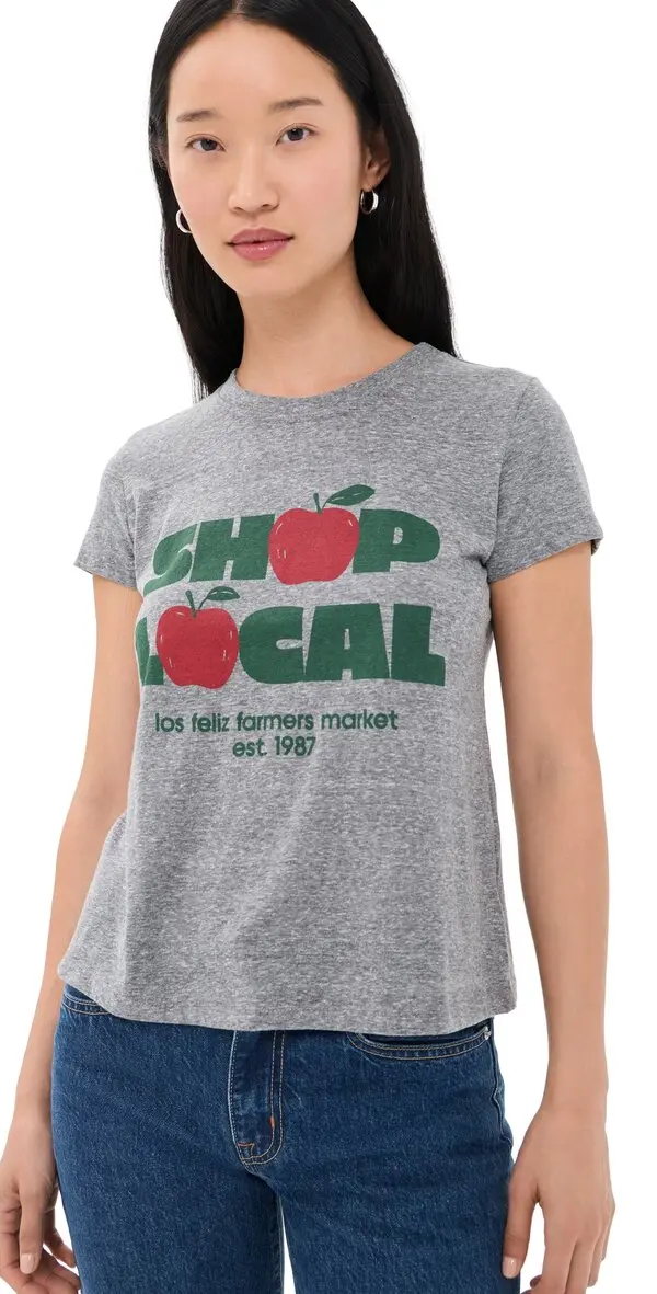 SUNNY SOMEWHERE Shop Local Femme Crew Tee