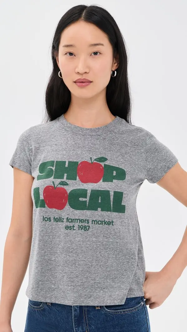 SUNNY SOMEWHERE Shop Local Femme Crew Tee