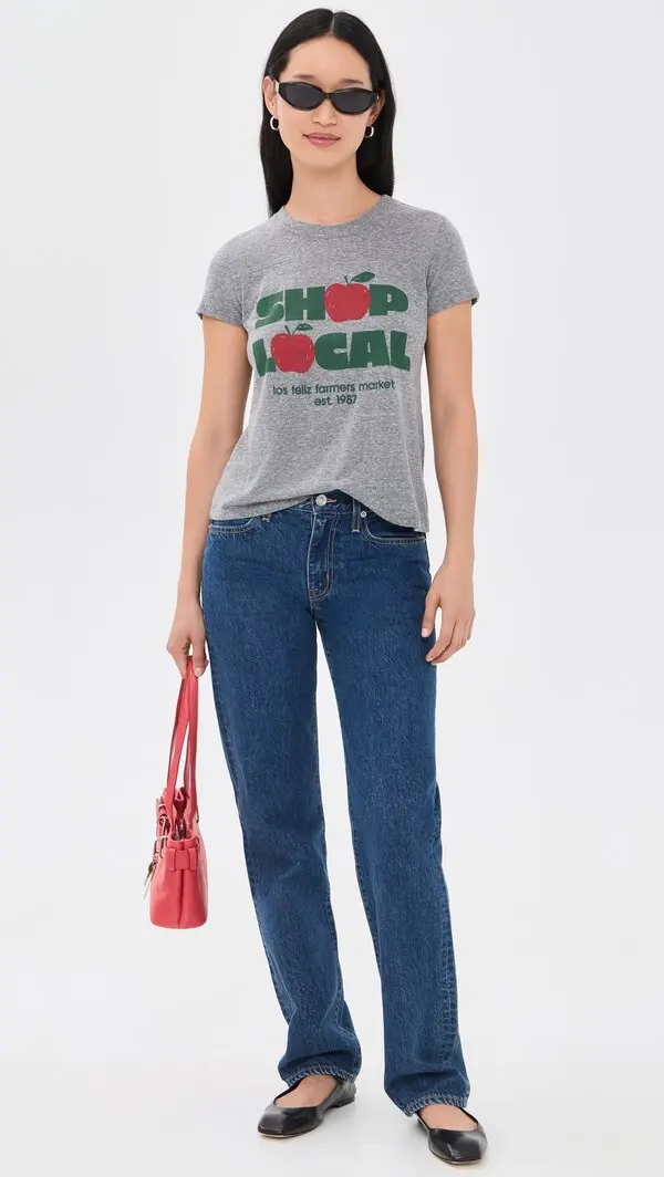 SUNNY SOMEWHERE Shop Local Femme Crew Tee
