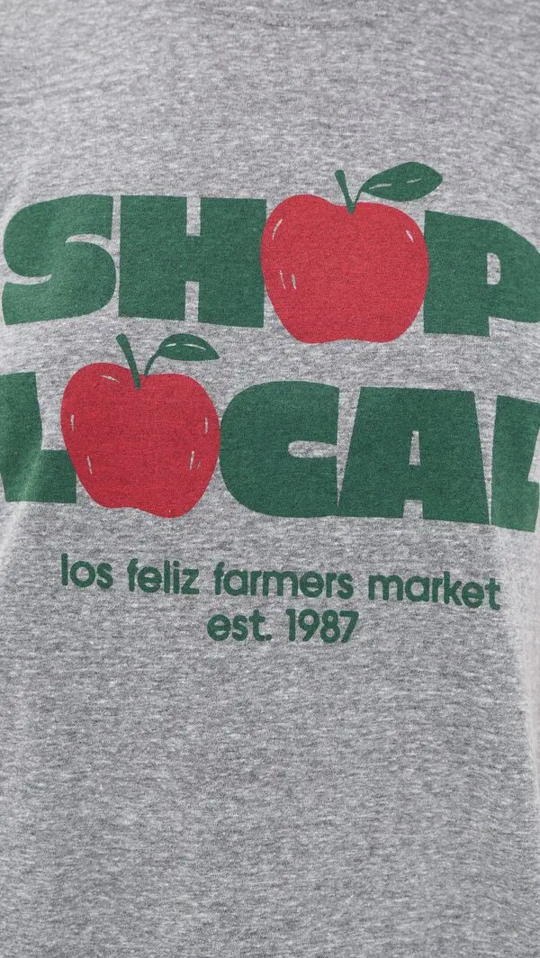 SUNNY SOMEWHERE Shop Local Femme Crew Tee