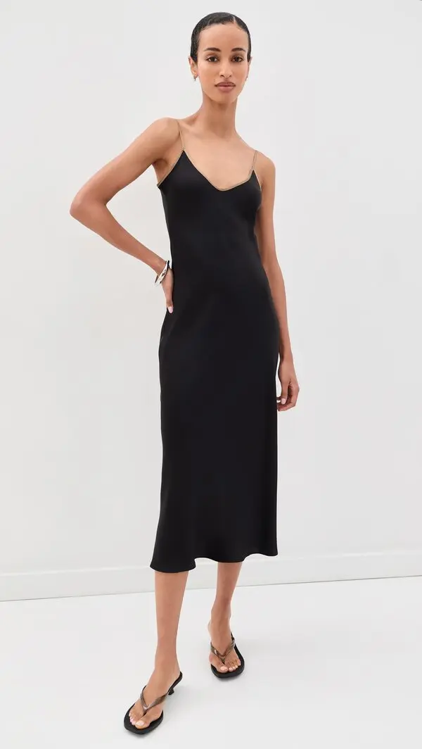 Comme Si Silk Bias Dress