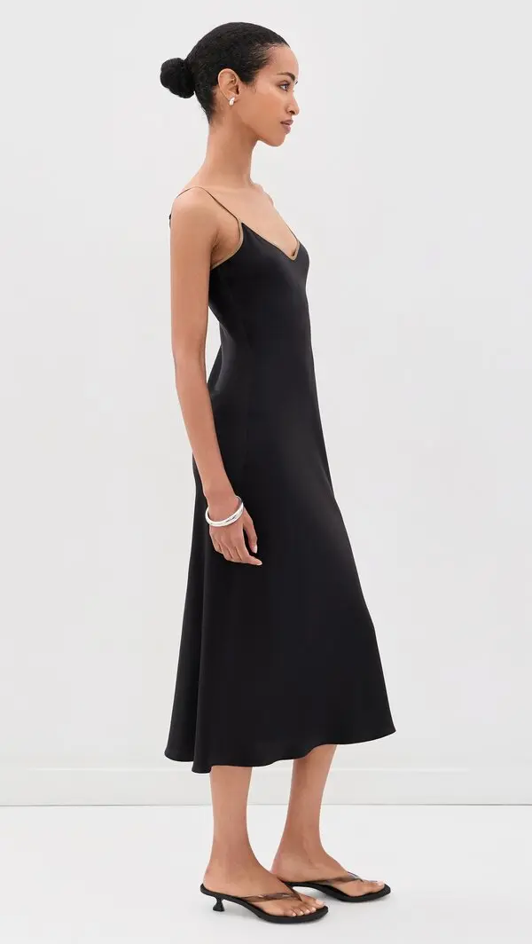 Comme Si Silk Bias Dress