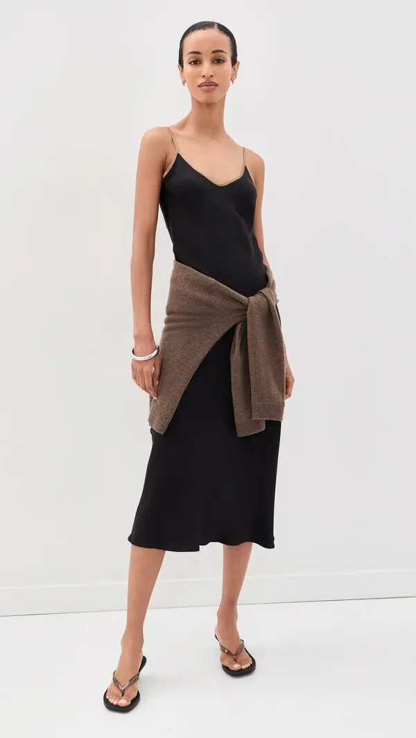 Comme Si Silk Bias Dress
