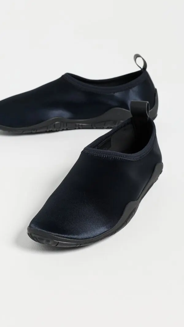 JIL SANDER Elbe Satin Slip On Flats