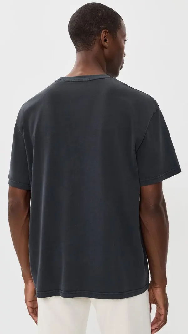Marine Layer Relaxed Cloud 9 Sueded Jersey Tee - Black