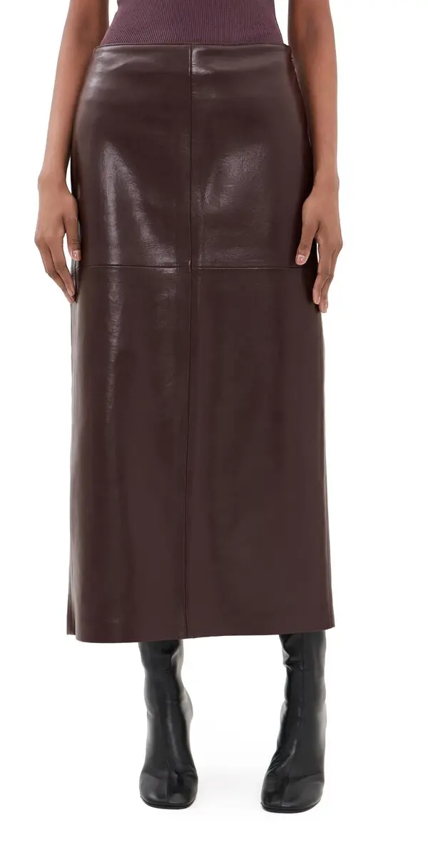 AGOLDE Hikson Leather Skirt