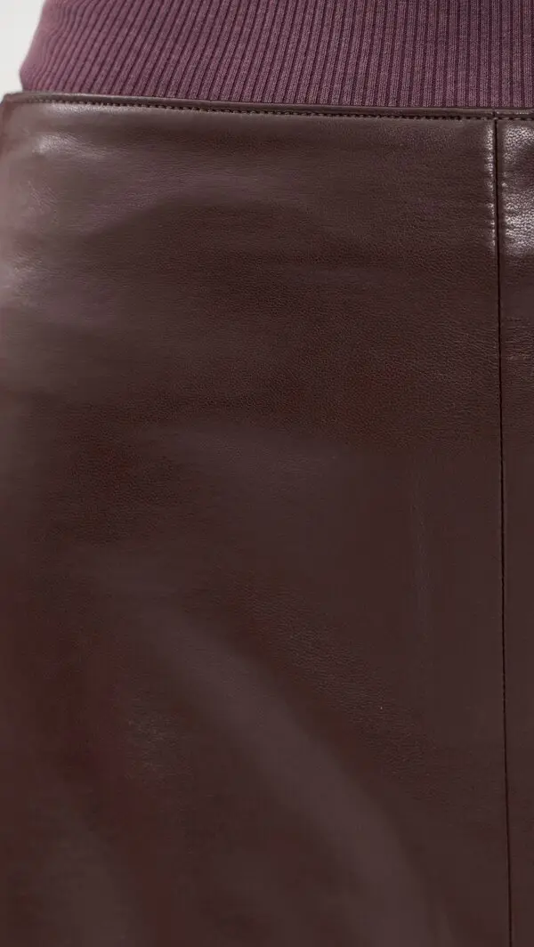 AGOLDE Hikson Leather Skirt