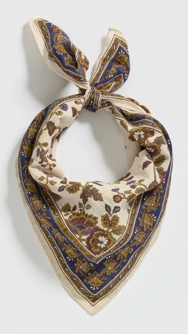 Polo Ralph Lauren Bohemian Floral Square Bandana