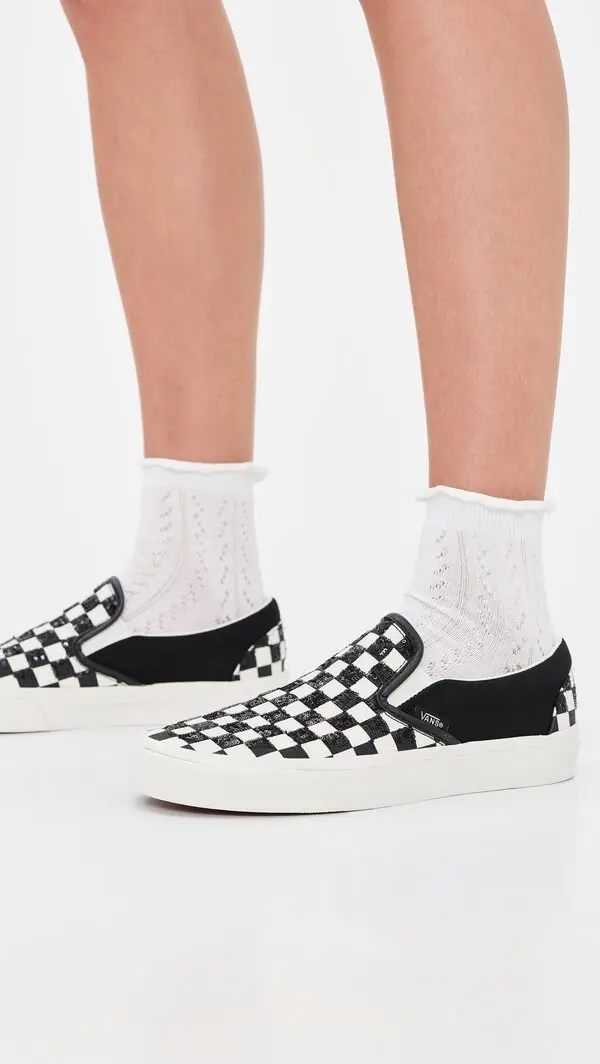 VANS Classic Slip On Sneakers M 5/ W - Beaded Checkerboard