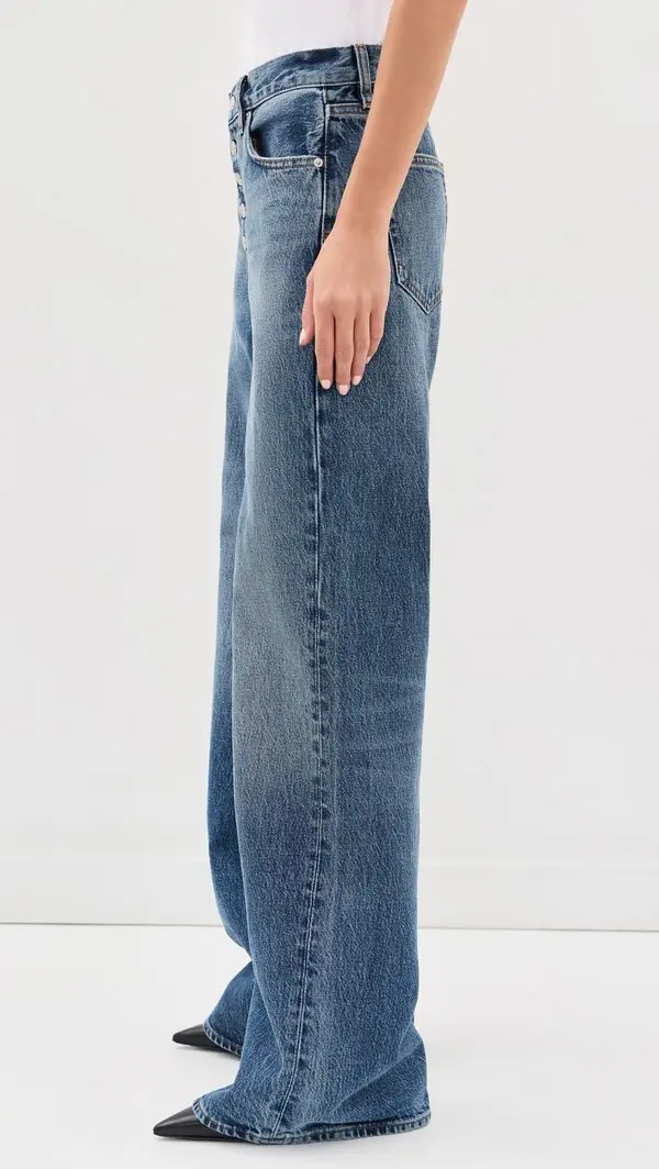 FRAME The Loose Exposed Buttons Jeans