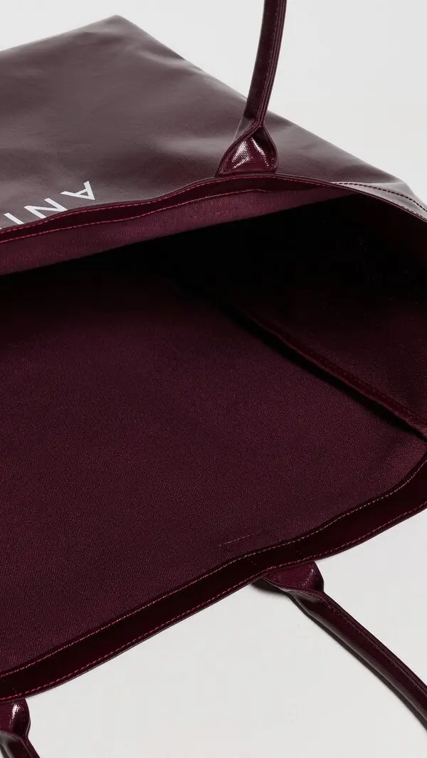 ANINE BING Leo Coated Canvas Tote Bag