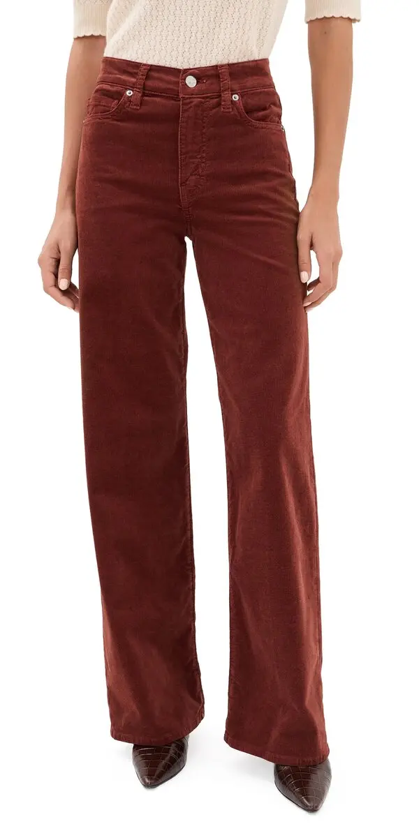 FRAME Le Slim Palazzo Corduroy Pants