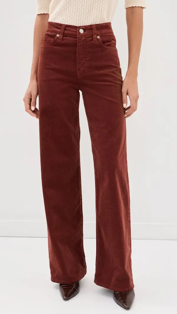 FRAME Le Slim Palazzo Corduroy Pants