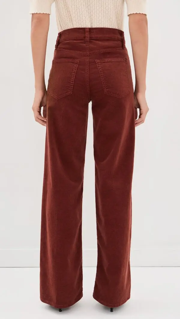 FRAME Le Slim Palazzo Corduroy Pants