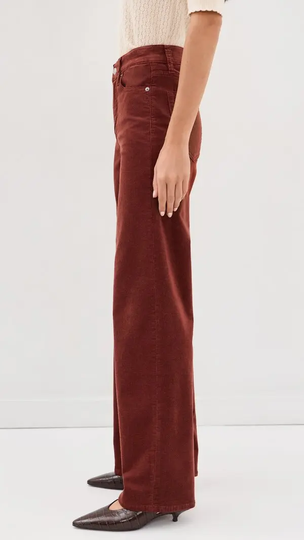 FRAME Le Slim Palazzo Corduroy Pants