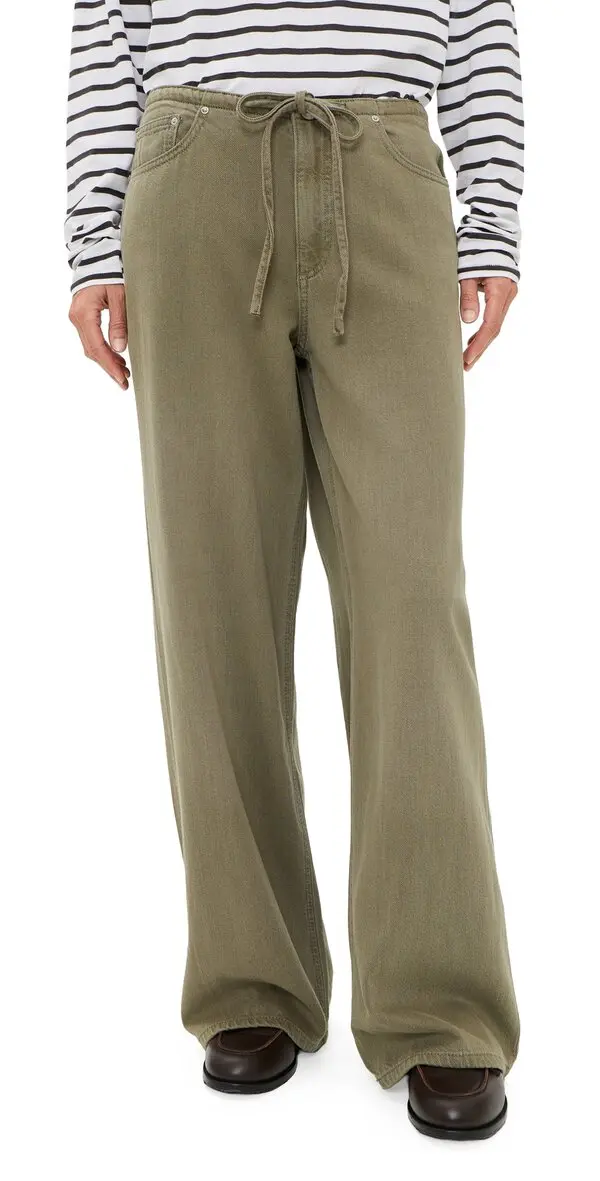 DL1961 Sienna Petite Wide Leg Relaxed Jeans - Clover