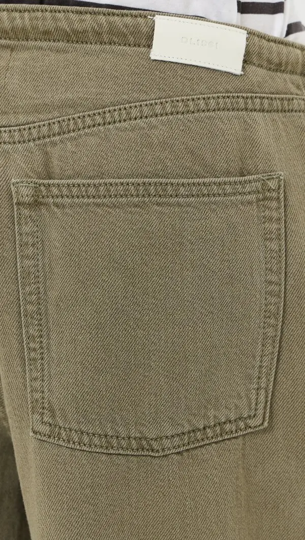 DL1961 Sienna Petite Wide Leg Relaxed Jeans - Clover
