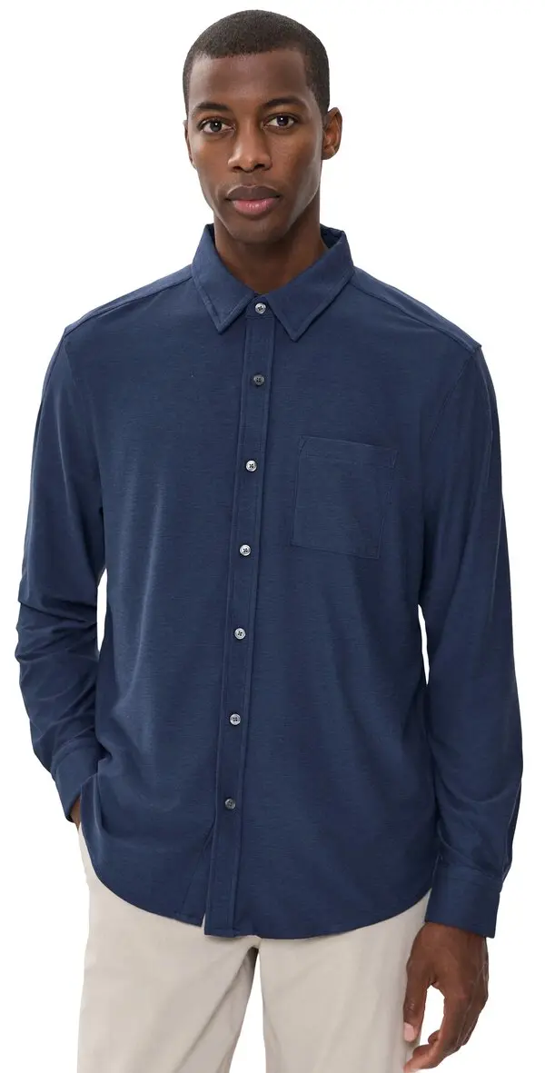 RHONE Wfh Shirt - Navy