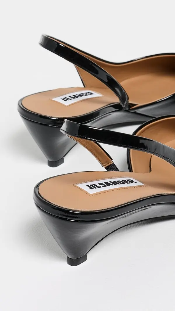 JIL SANDER Arc Sling Backs