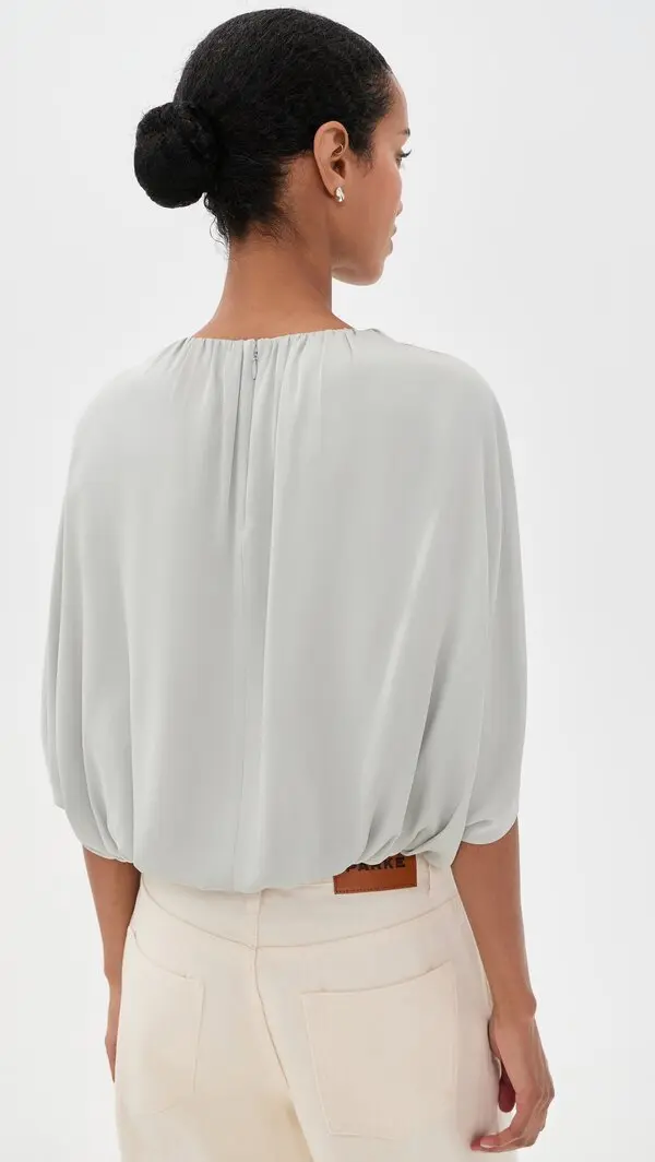 Vince Gathered Cape Bubble Blouse