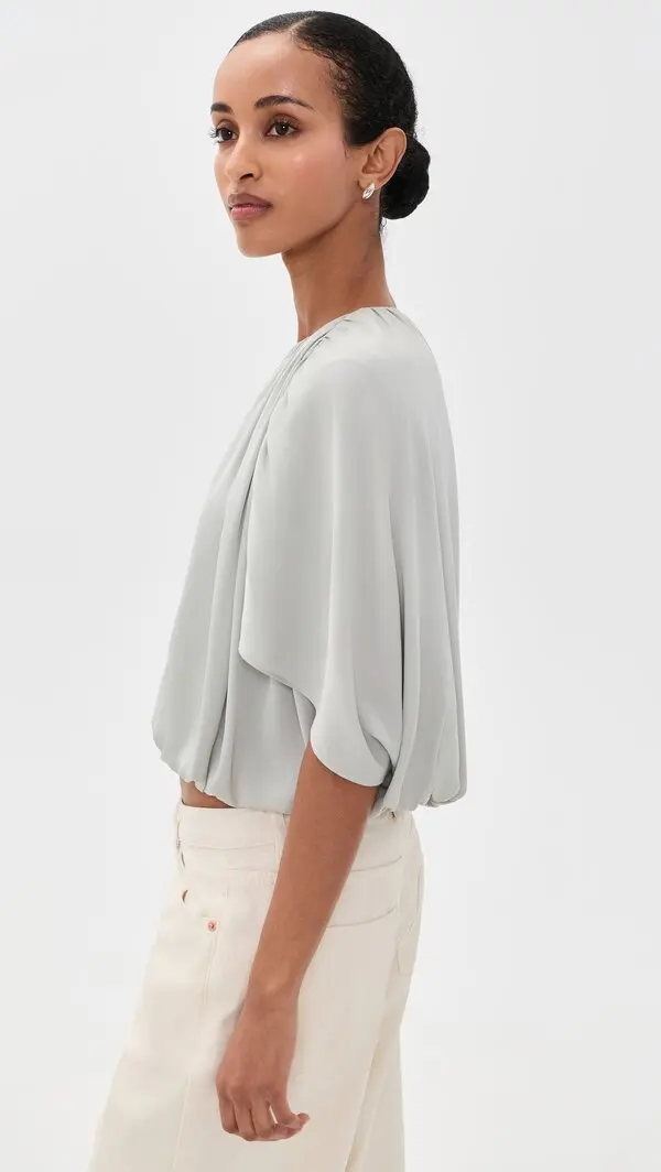 Vince Gathered Cape Bubble Blouse