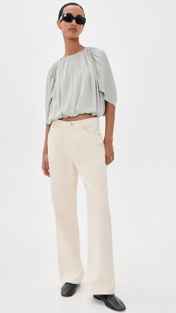 Vince Gathered Cape Bubble Blouse