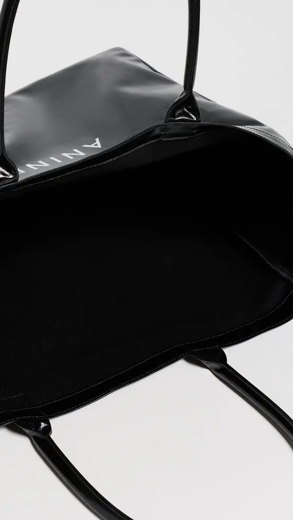 ANINE BING Leo Coated Canvas Tote Bag