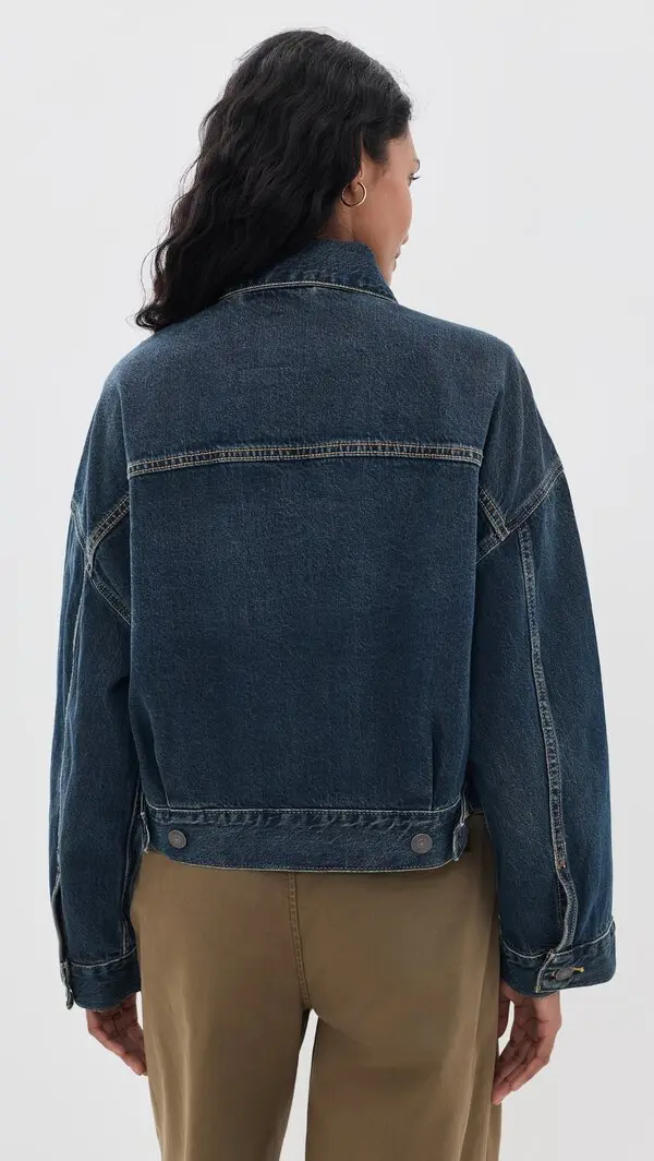 LEVI'S Loose Crop Trucker Denim Jacket