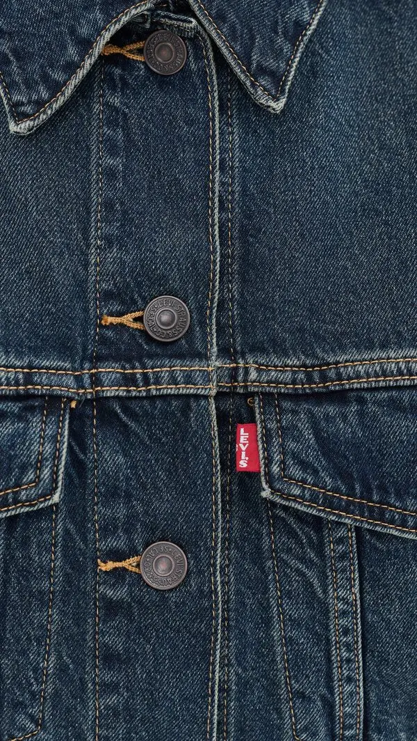 LEVI'S Loose Crop Trucker Denim Jacket