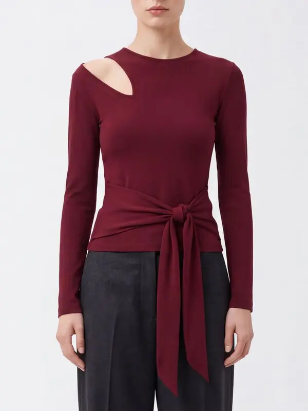 Federica Tosi Slim Fit Long-sleeve Jumper - Ruby