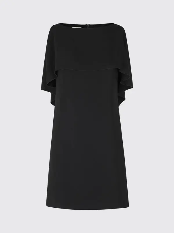 Alberta Ferretti Sleeveless Crêpe Sheath Mini Dress - Black