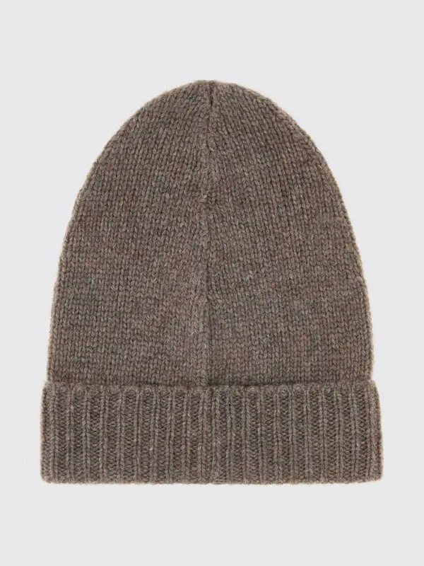 THE ROW Ribbed Cuff Cashmere Blend Beanie - Grey