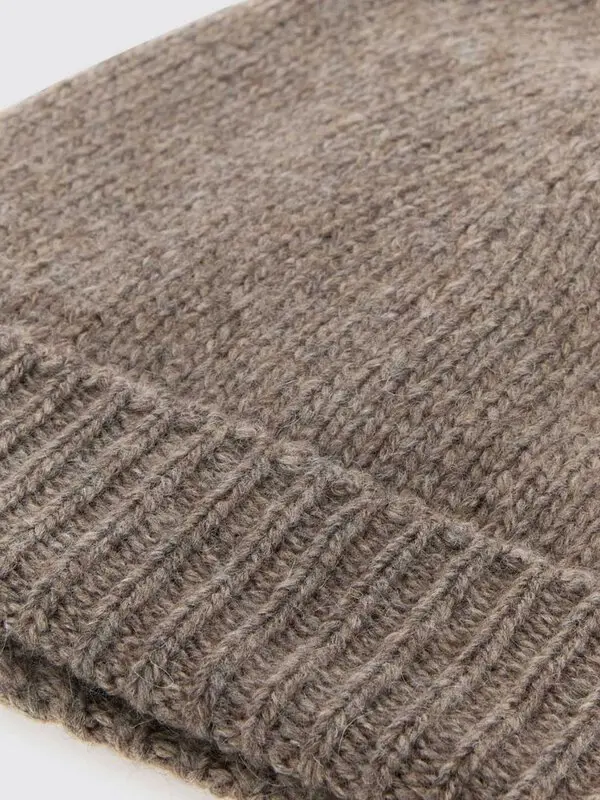 THE ROW Ribbed Cuff Cashmere Blend Beanie - Grey