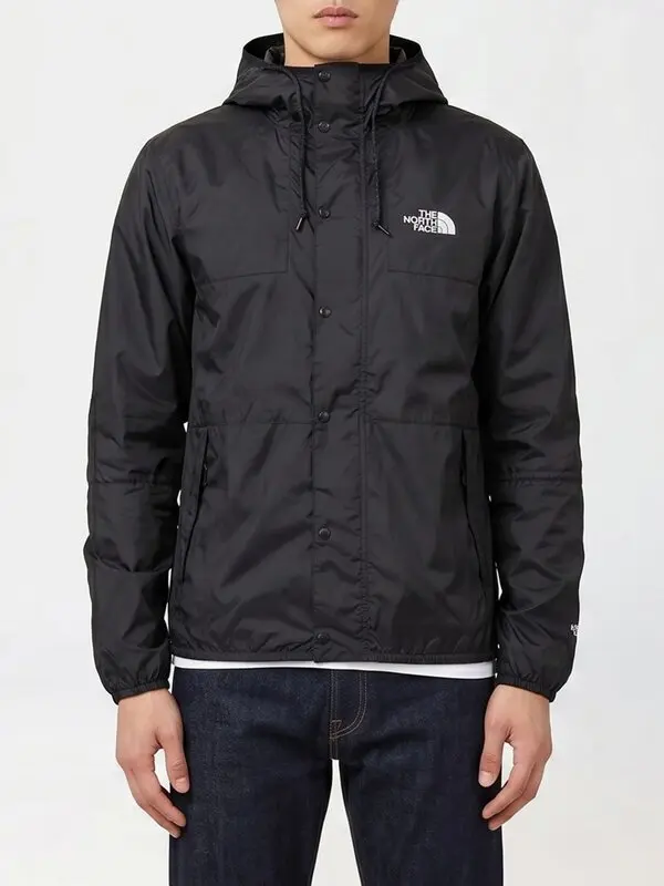The North Face Seasonal Mountain Water-repellent Hooded Windbreaker Jacket - Black