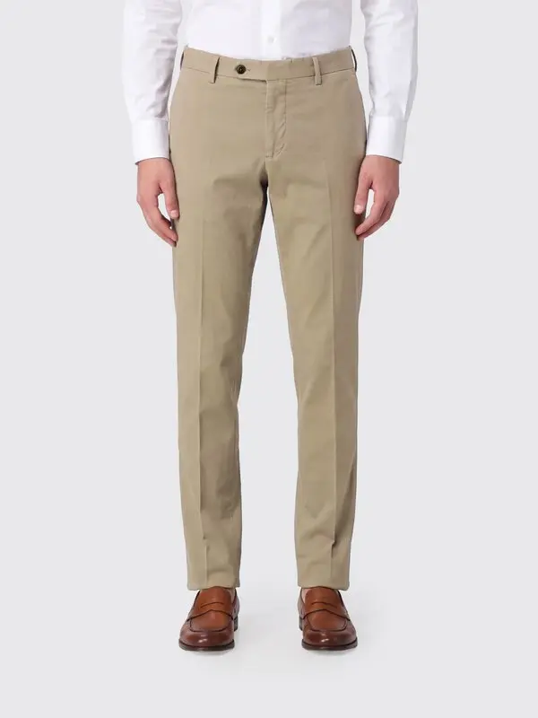 PT TORINO Slim Fit Cotton And Cashmere Chino Trousers - Dove Grey