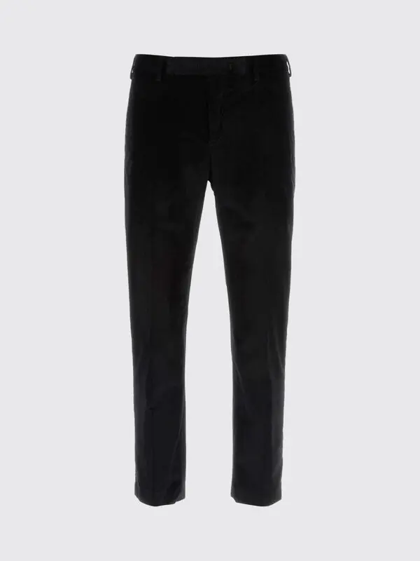 PT TORINO Slim Fit Corduroy Cotton Chino Trousers - Black