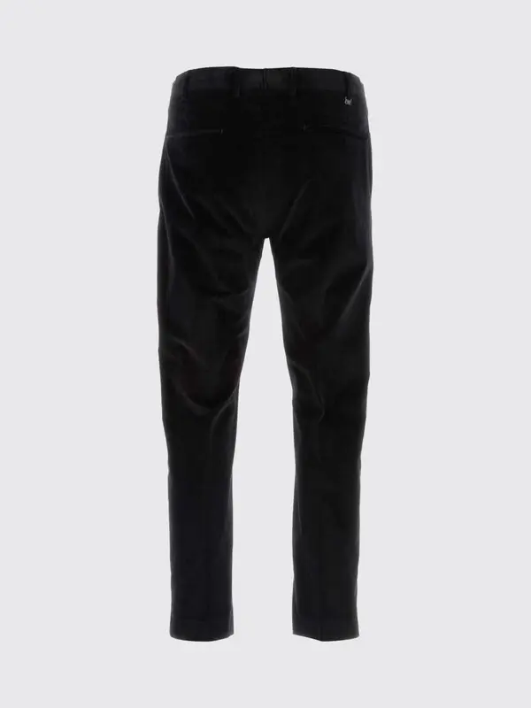 PT TORINO Slim Fit Corduroy Cotton Chino Trousers - Black