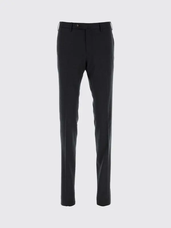 PT TORINO Slim Fit Stretch Virgin Wool Tailored Trousers - Grey