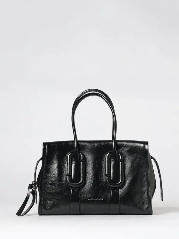Marc Jacobs Babe City Crackled Leather Tote Bag - Black