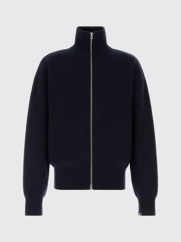 Extreme Cashmere High-neck Cardigan In Pure Cashmere With Zip Closure - Navy
