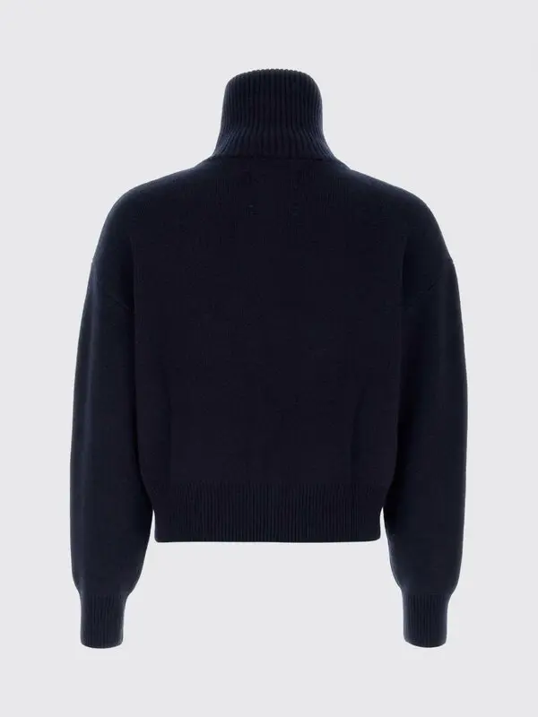 Extreme Cashmere High-neck Button-up Cardigan In 100% Cashmere - Navy