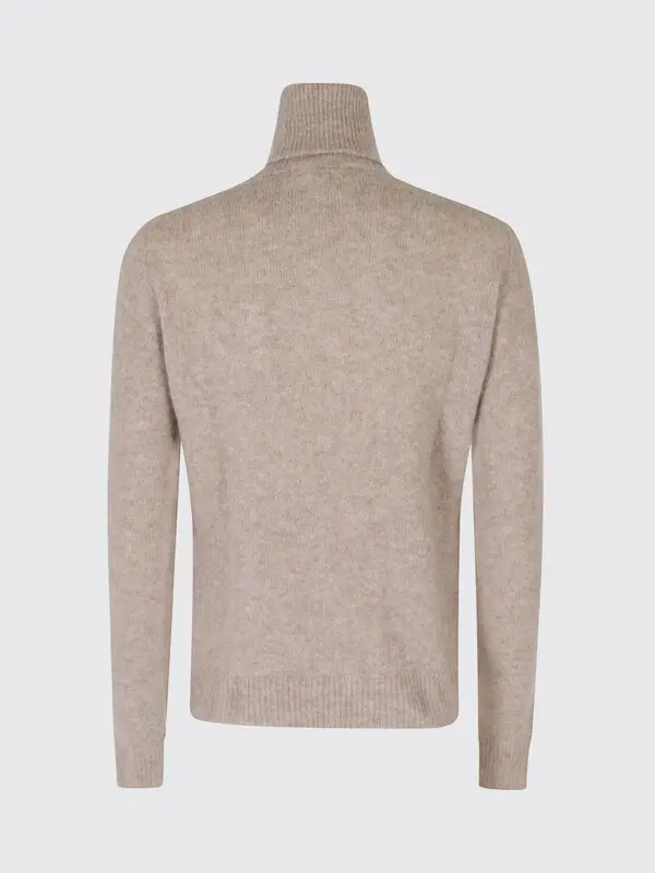 ROBERTO COLLINA Slim Fit Cashmere And Silk Blend Turtleneck Jumper - Grey