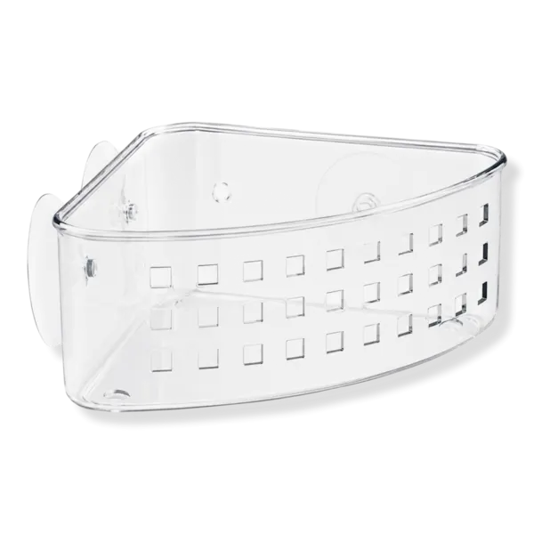 IDESIGN Shower Suction Basket In Clear
