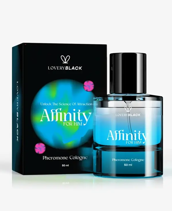 LOVERY Affinity For Him Pheromone Cologne 50ml - Black